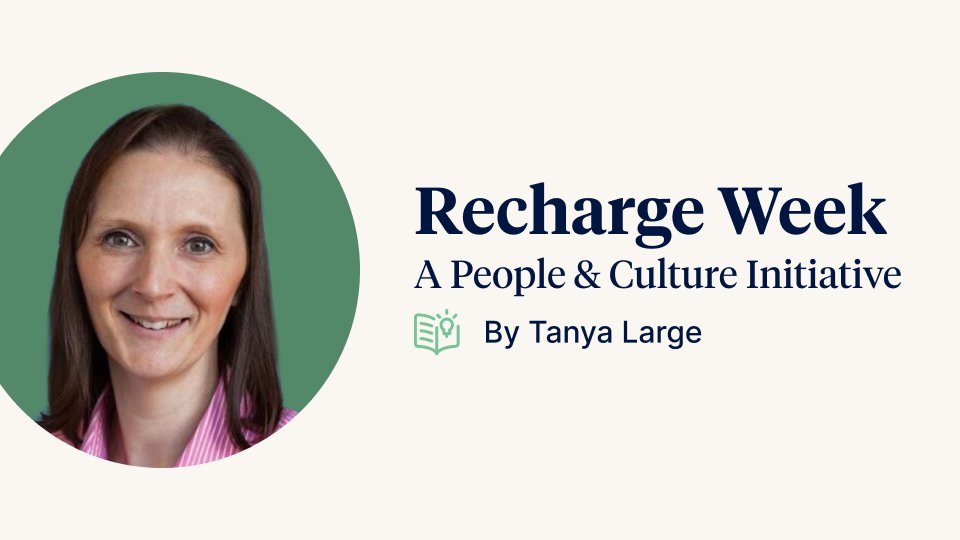 Recharge Week - A People and Culture Initiative